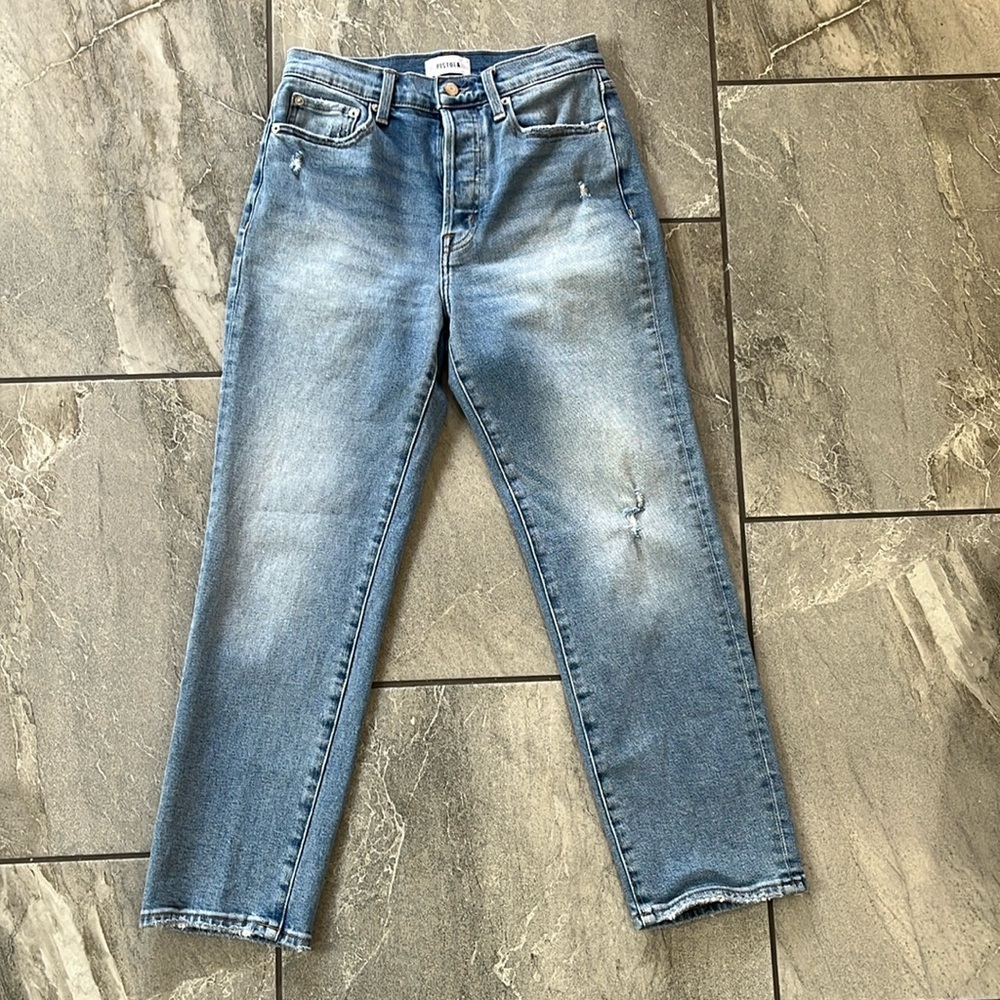Pistola High Waisted Jeans Button Fly Size 27 Lightly… - Gem